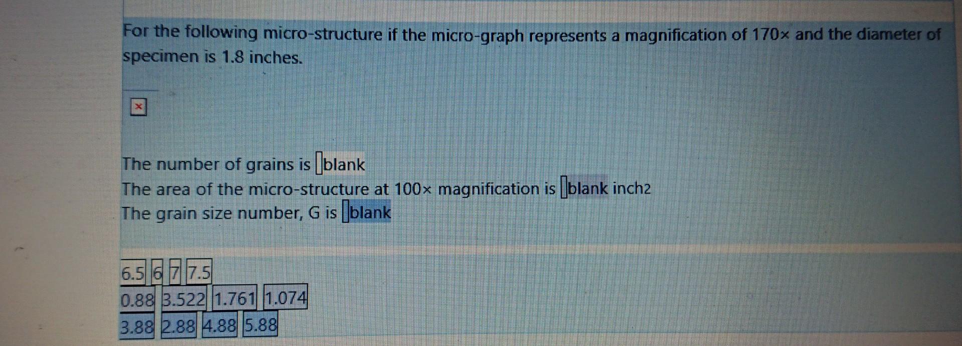 For the following micro-structure if the micro-graph | Chegg.com