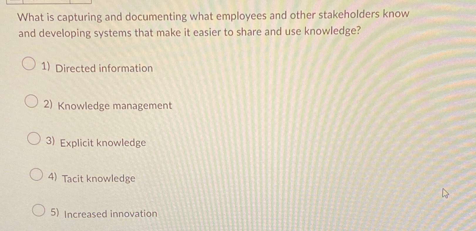Solved What is capturing and documenting what employees and | Chegg.com