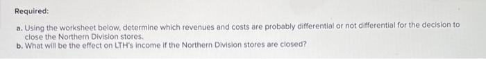 Solved Lessing Toy and Hobby (LTH) is a chain of hobby and | Chegg.com