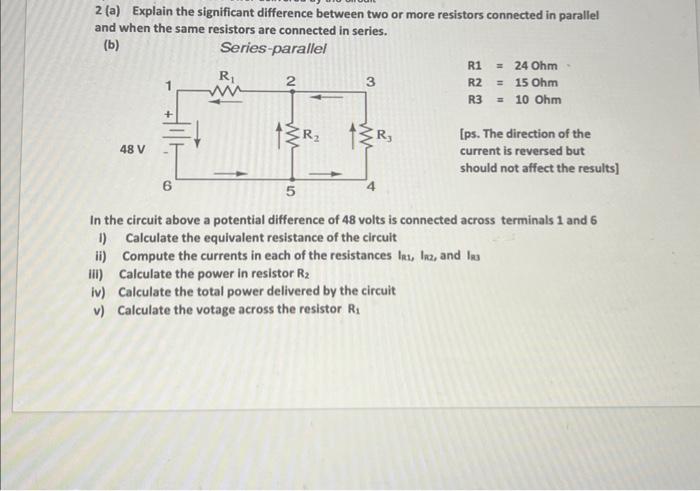 Solved 2 (a) Explain the significant difference between two | Chegg.com