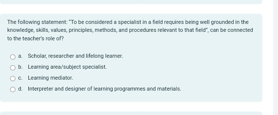 Solved The following statement: "To be considered a | Chegg.com