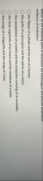 Solved Which of the following pairs of structures are | Chegg.com