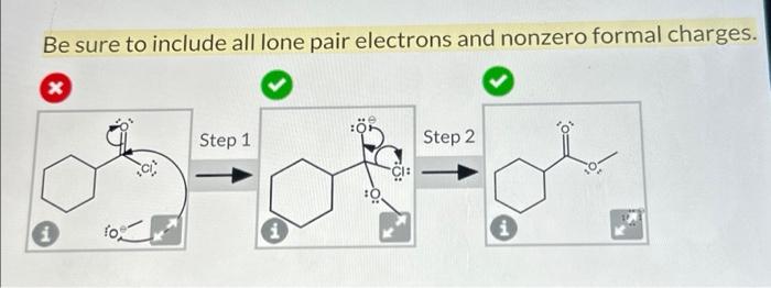 Solved Be sure to include all lone pair electrons and | Chegg.com
