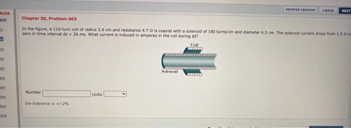 Solved PRINTER VERSION BACK NEXT RCES ant Chapter 30, | Chegg.com