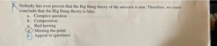Solved explain why the correct answer is correct for | Chegg.com