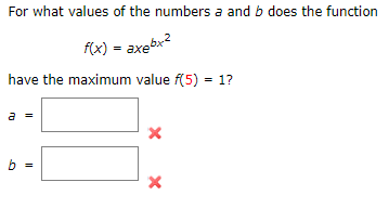Solved For what values of the numbers a and b ﻿does the | Chegg.com