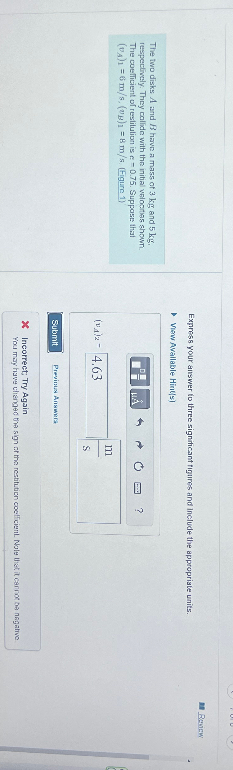Solved The two disks A and B ﻿have a mass of 3kg ﻿and 5kg, | Chegg.com