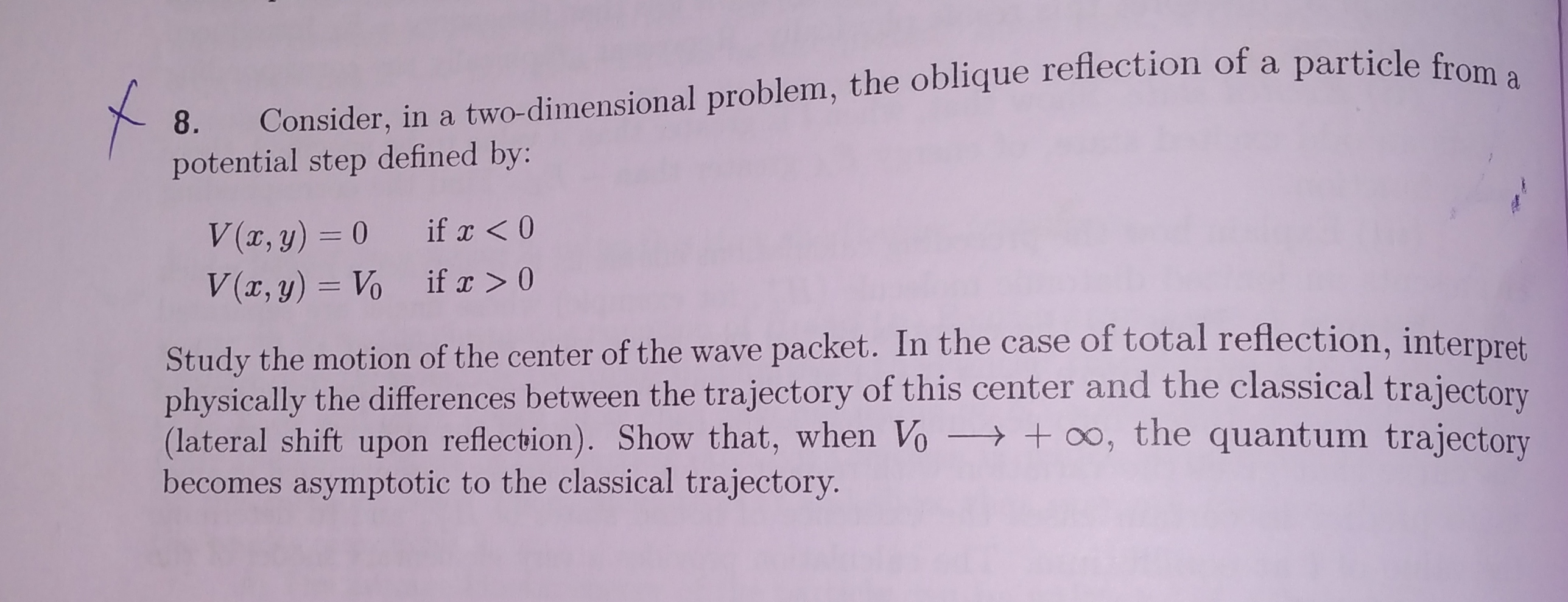 Solved X 8. ﻿Consider, in a two-dimensional problem, the | Chegg.com
