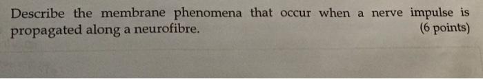Solved Describe the membrane phenomena that occur when a | Chegg.com