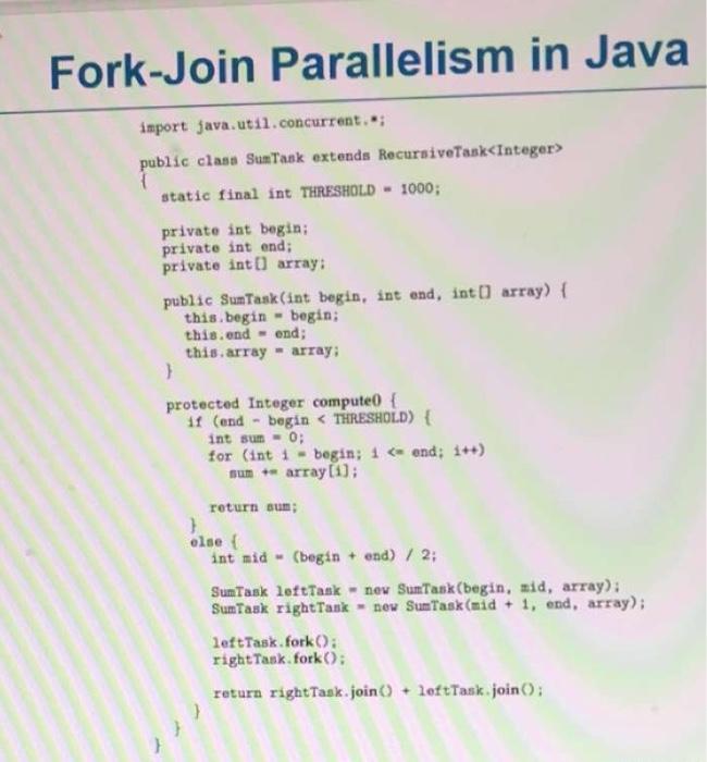 Solved Fork Join Parallelism In Java Import 6909