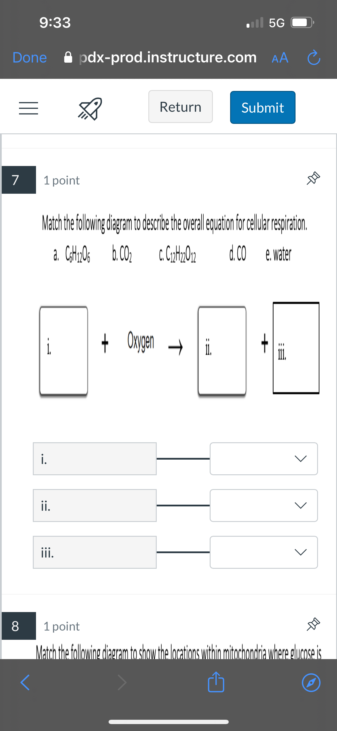 Solved 9:33-1) 5GDonepdx-prod.instructure.comAA-=71 | Chegg.com