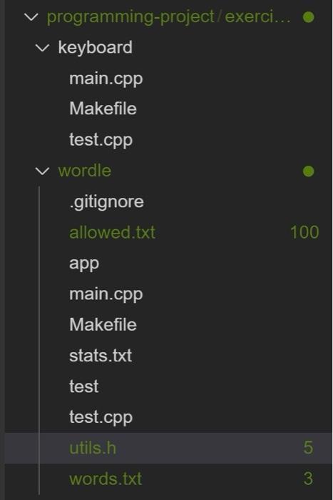 Solved Main Menu ( 10 plis) When the Wordle Game is | Chegg.com