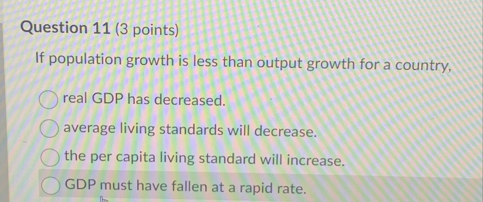 Solved Question 11 3 ﻿pointsif Population Growth Is Less 