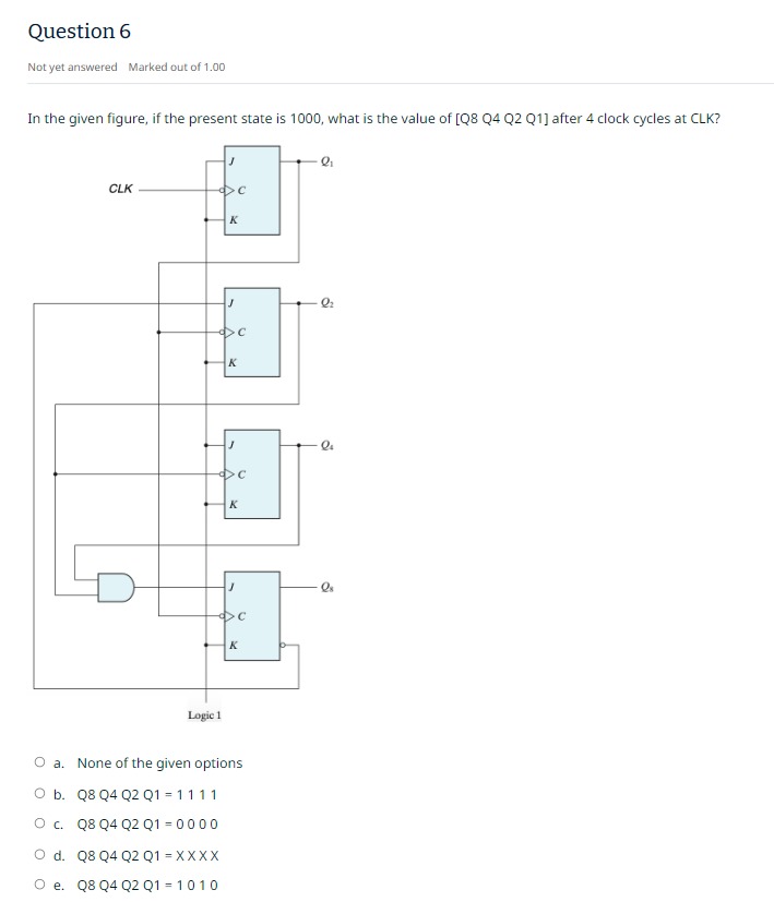Solved Not yet answered Marked out of 1.00In the given | Chegg.com