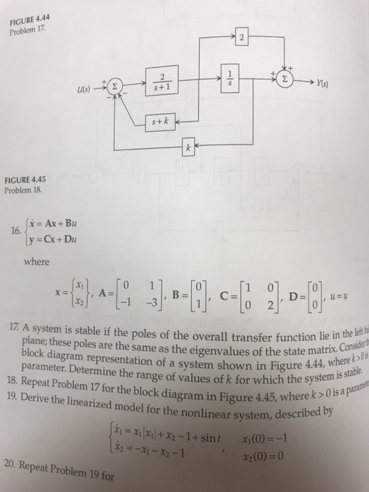Solved 16. given the state-space representation of the | Chegg.com