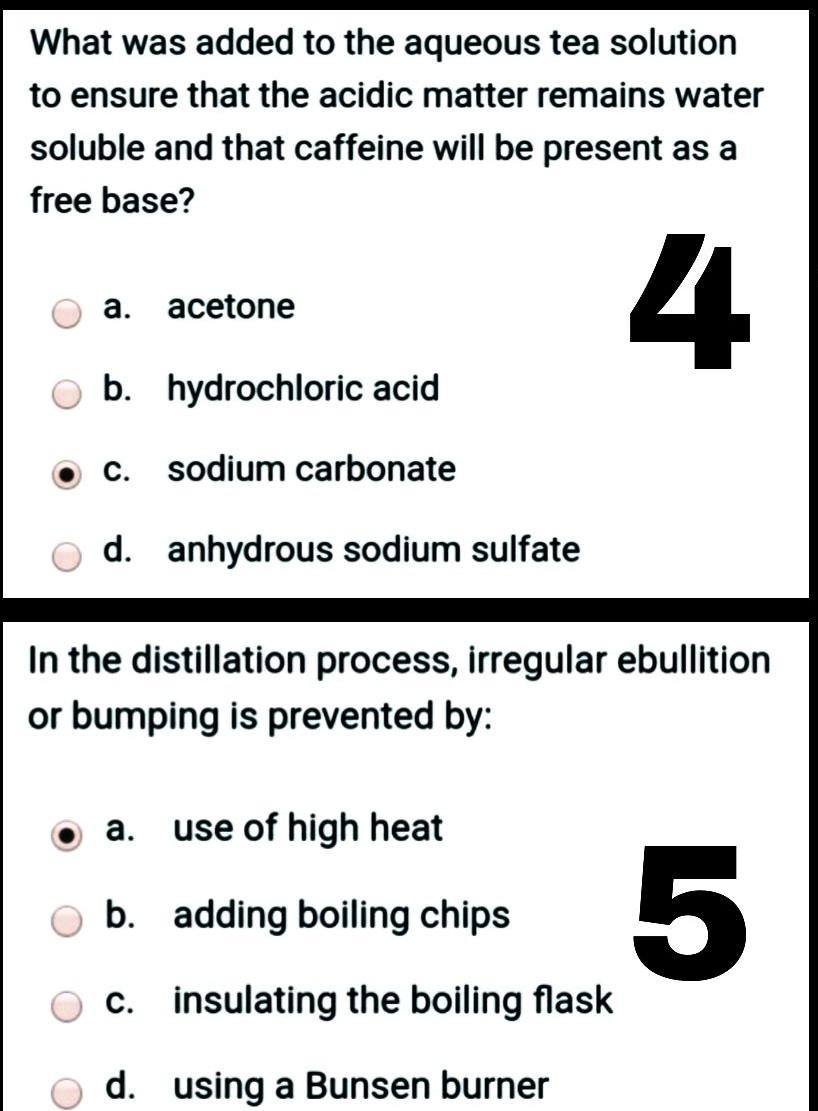 Solved What happens to the entire distillation process if | Chegg.com