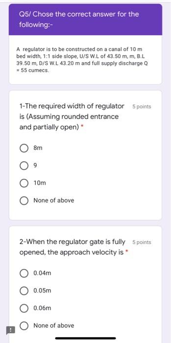 Solved Q5/ Chose the correct answer for the following:- A | Chegg.com Solved Q5/ Chose the correct answer for the following:- A | Chegg.com