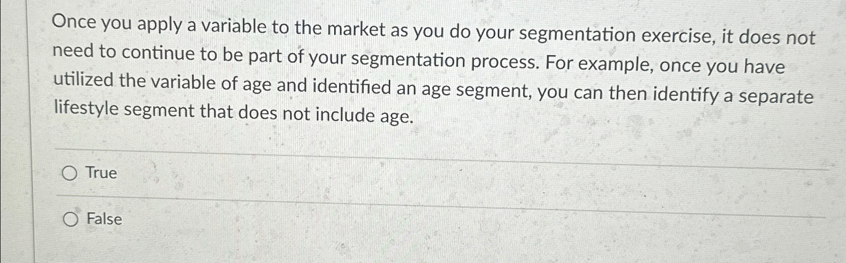 Solved Once you apply a variable to the market as you do | Chegg.com