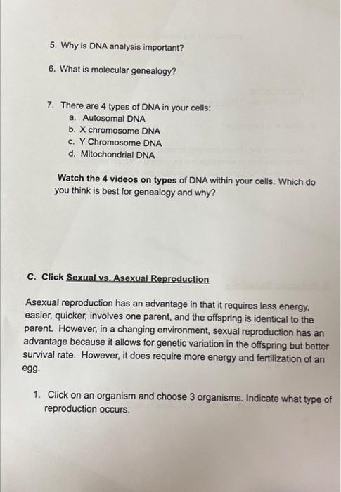 Solved Introduction to Learning Genetics A. Karyotyping 1. | Chegg.com