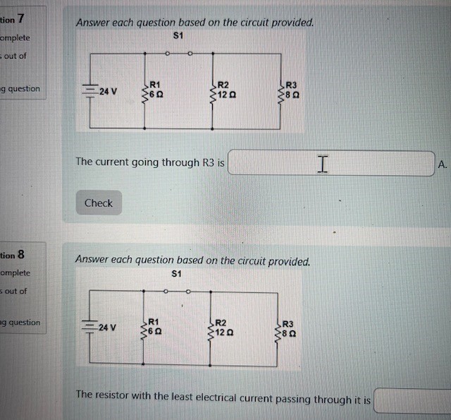 Solved Answer each question based on the circuit | Chegg.com Solved Answer each question based on the circuit | Chegg.com