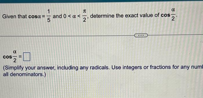 Solved Use identities to find the following. Do not use a | Chegg.com