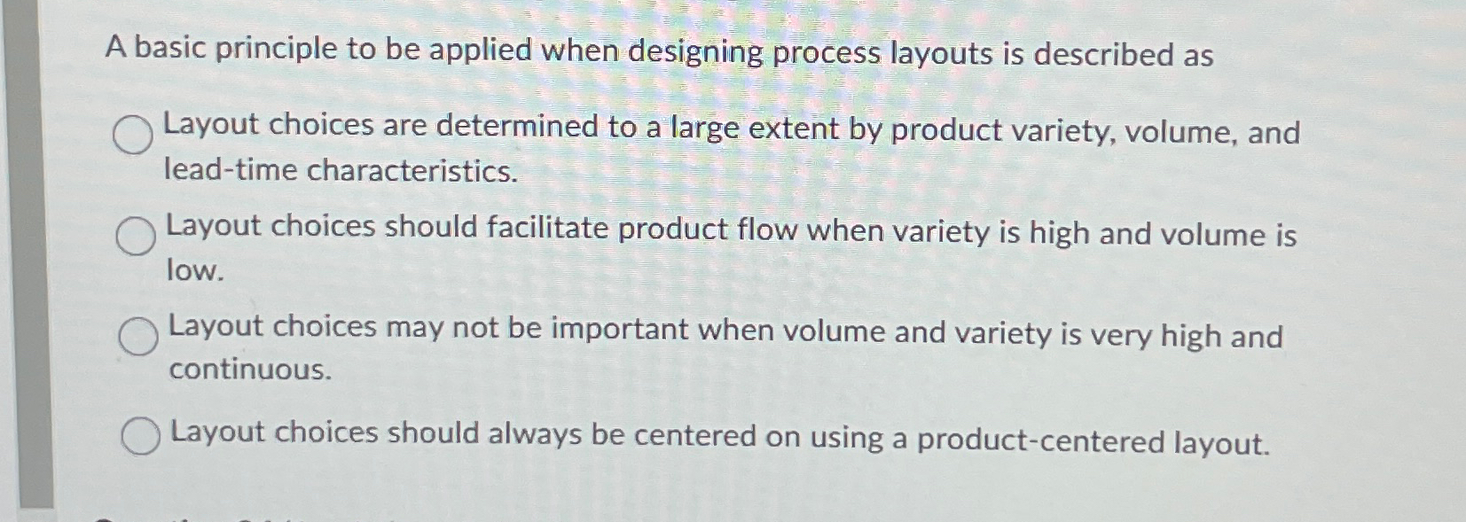 Solved A basic principle to be applied when designing | Chegg.com