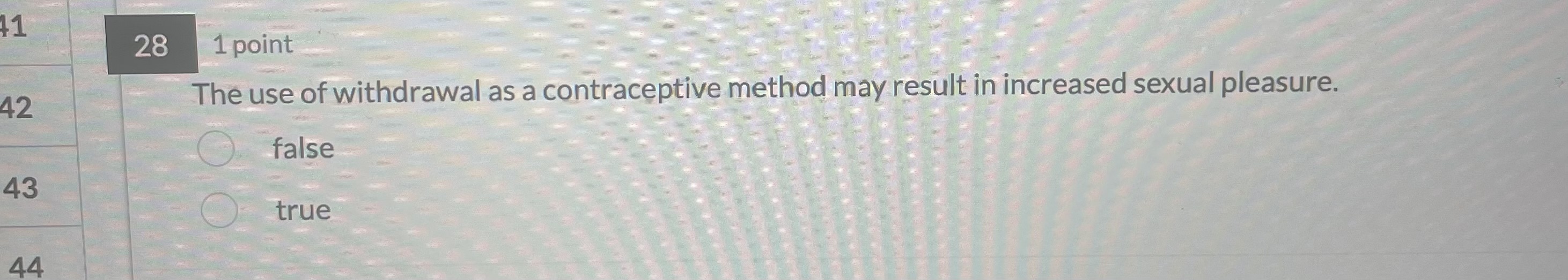 The Use Of Withdrawal As A Contraceptive Method May 6504