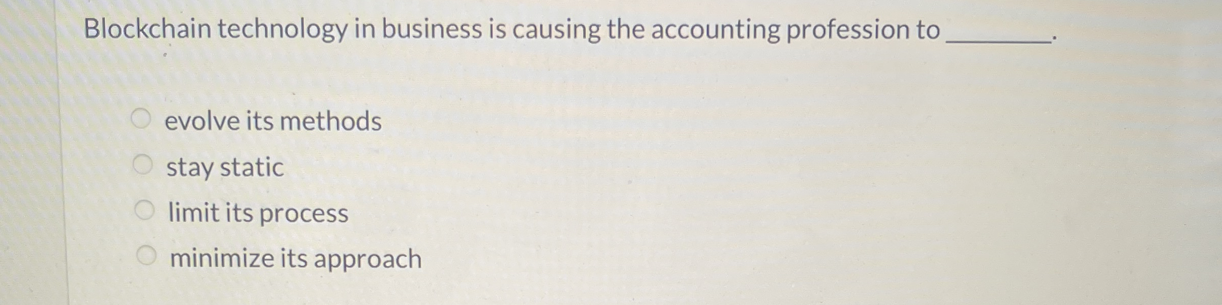 Solved Blockchain technology in business is causing the | Chegg.com