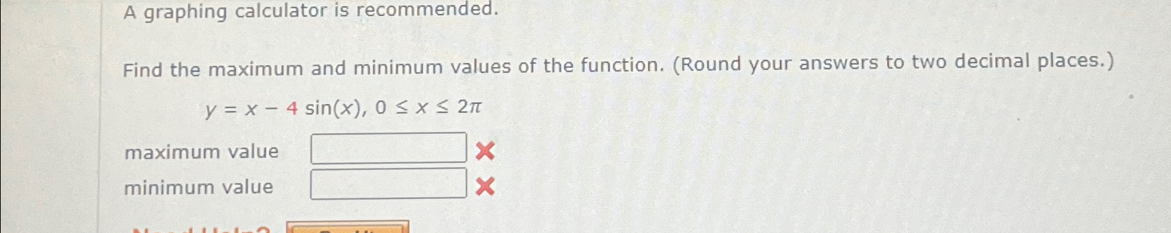 Solved A graphing calculator is recommended.Find the maximum | Chegg.com