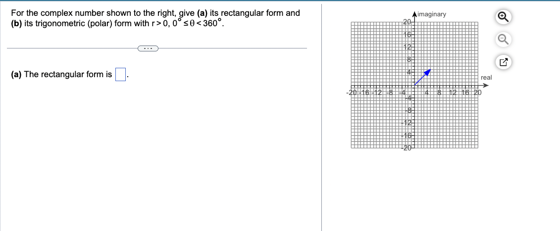 Solved For the complex number shown to the right, give (a) | Chegg.com