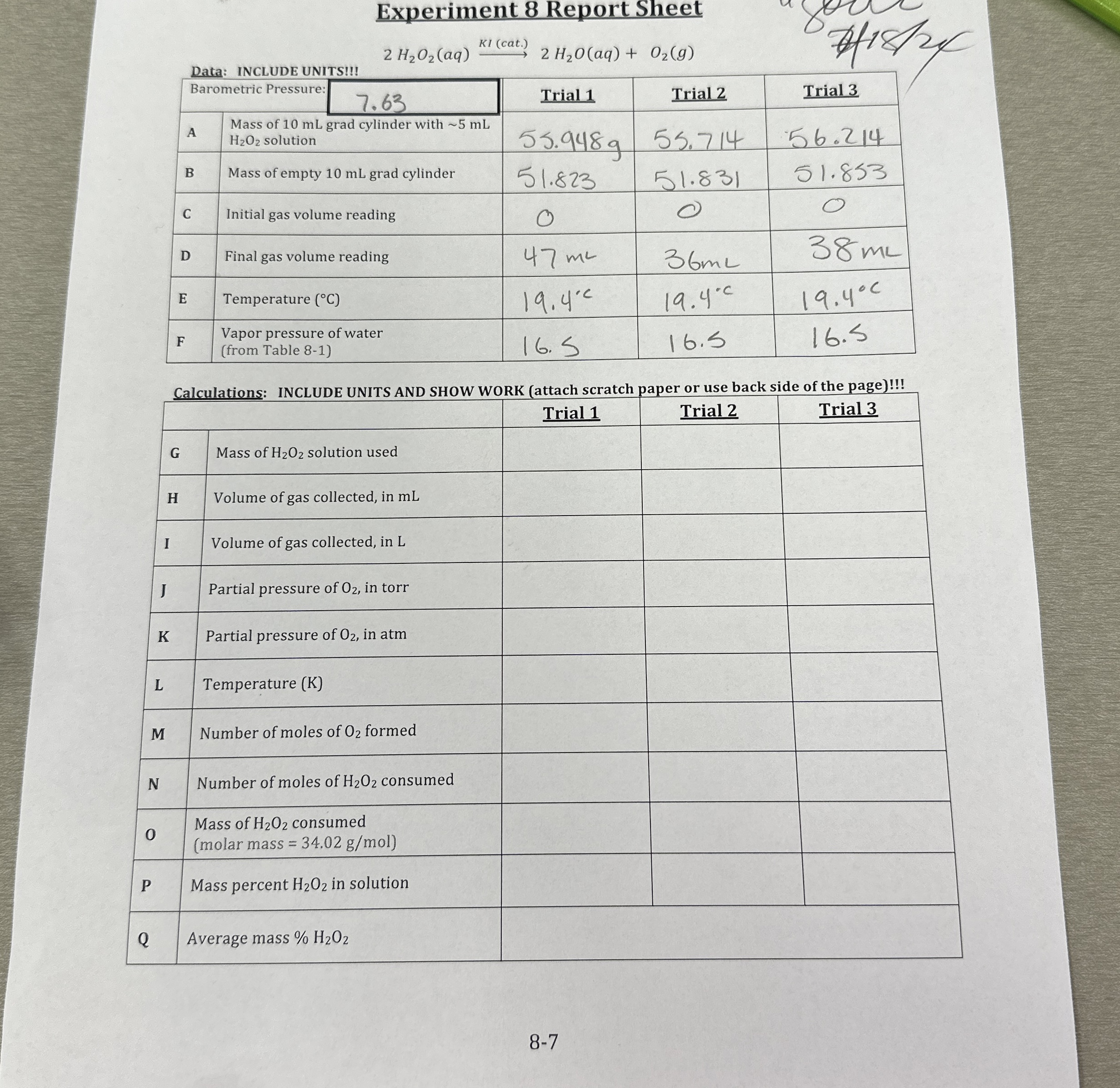 Solved Experiment 8 ﻿Report | Chegg.com