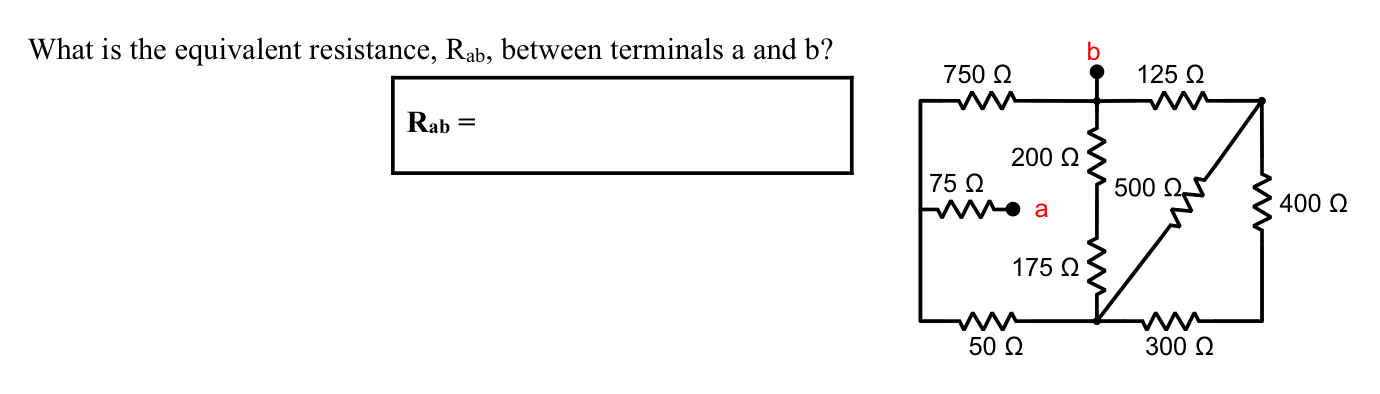 Solved What is ﻿the equivalent resistance, Rab, ﻿between | Chegg.com