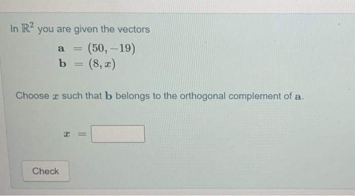 Solved In R3 find a nonzero vector b in the orthogonal | Chegg.com