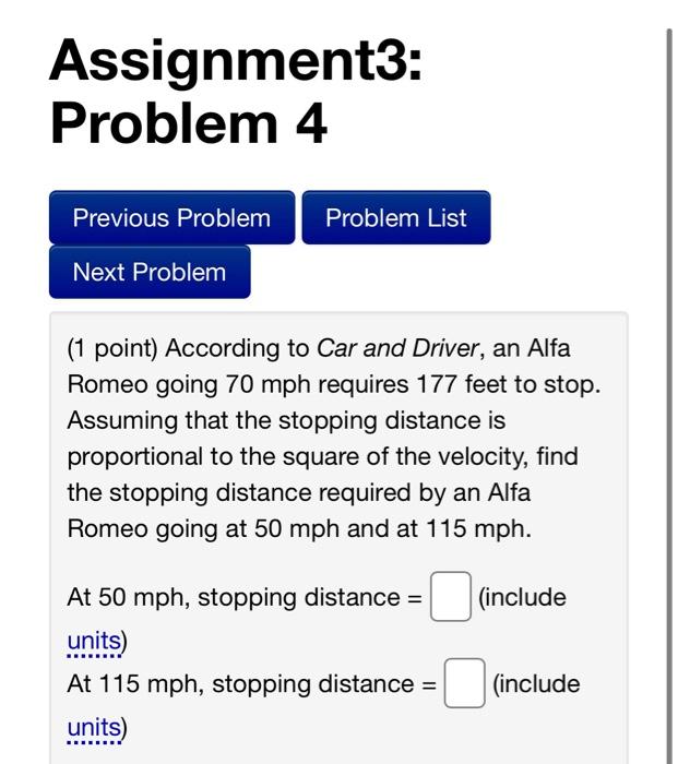 Solved Assignment3 Problem 1 Problem List Previous Problem 2879
