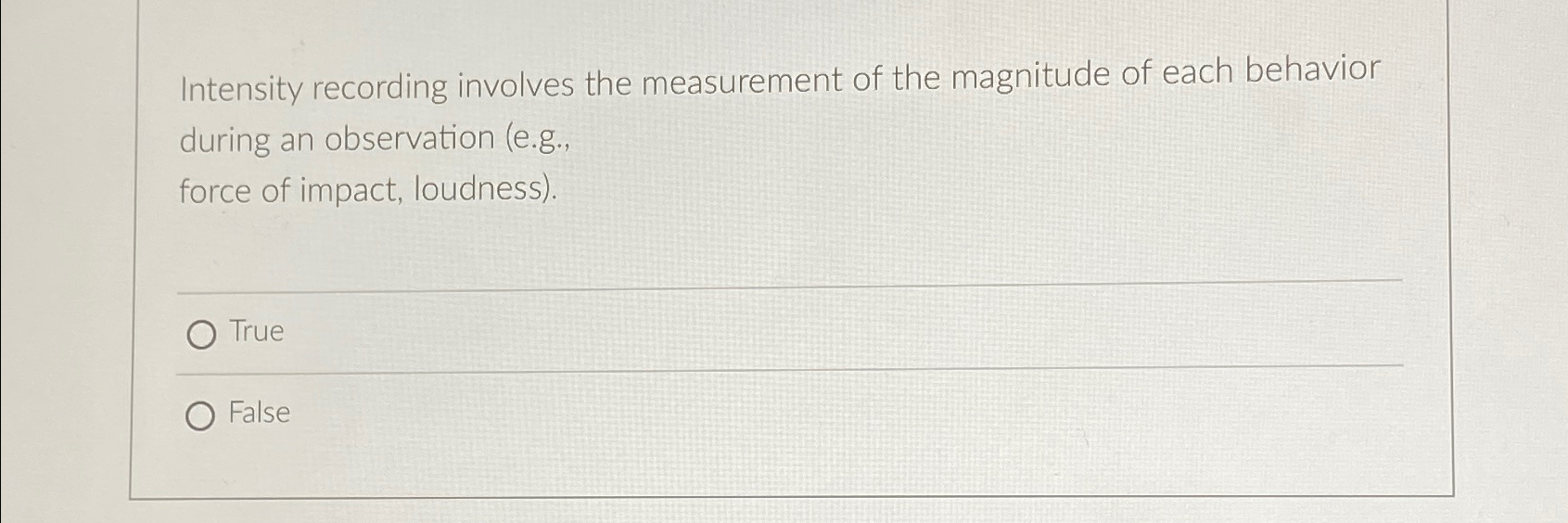 Solved Intensity recording involves the measurement of the | Chegg.com