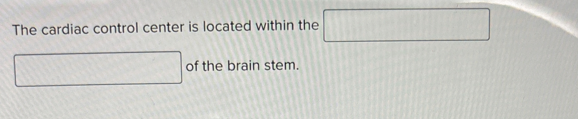 Solved The cardiac control center is located within the | Chegg.com