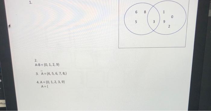 Solved 4. What is the bit string that represents set A? (1 | Chegg.com