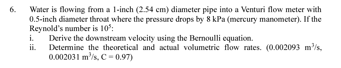 Solved Water is flowing from a 1 -inch (2.54cm) ﻿diameter | Chegg.com