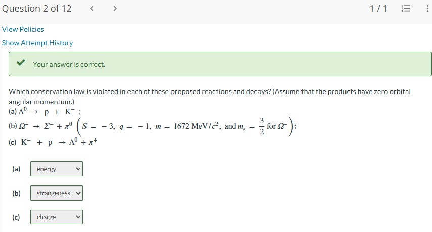 Solved Which conservation law is ﻿violated in ﻿each of | Chegg.com