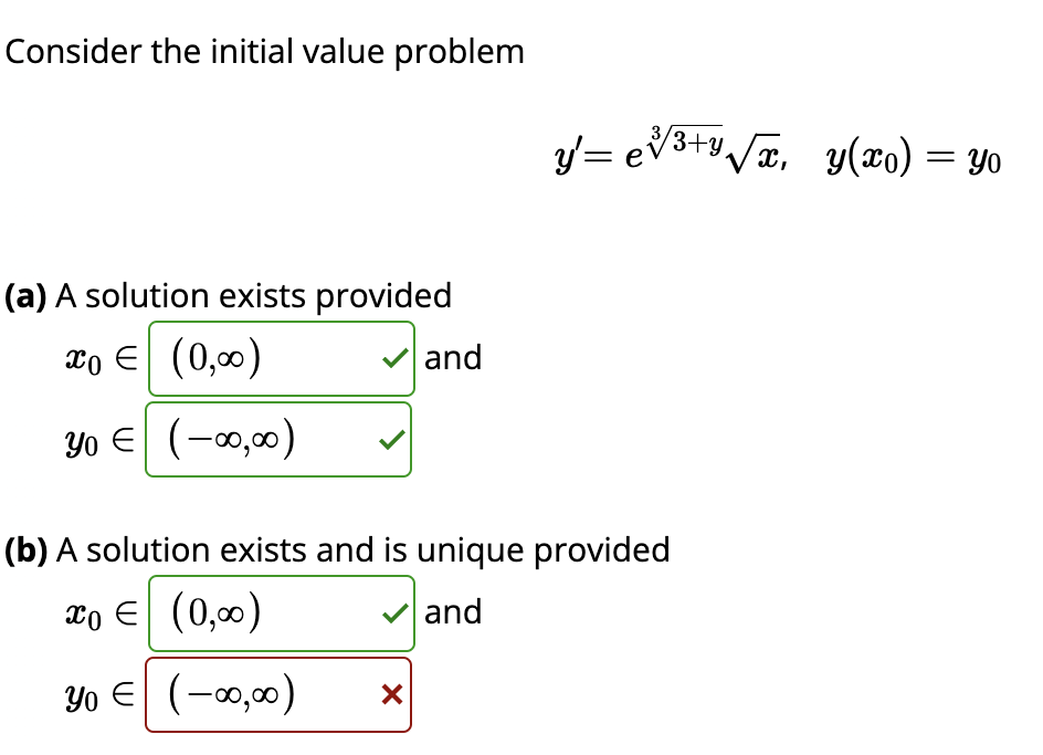 Solved Consider the initial value | Chegg.com
