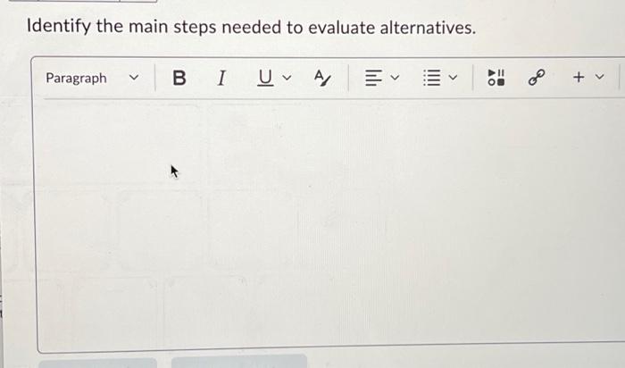 Solved Identify the main steps needed to evaluate | Chegg.com