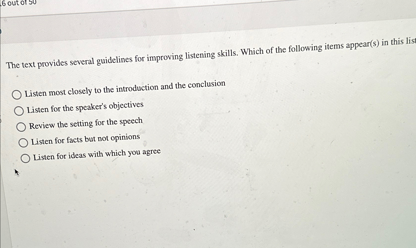 Solved 6 ﻿out of 50The text provides several guidelines for | Chegg.com