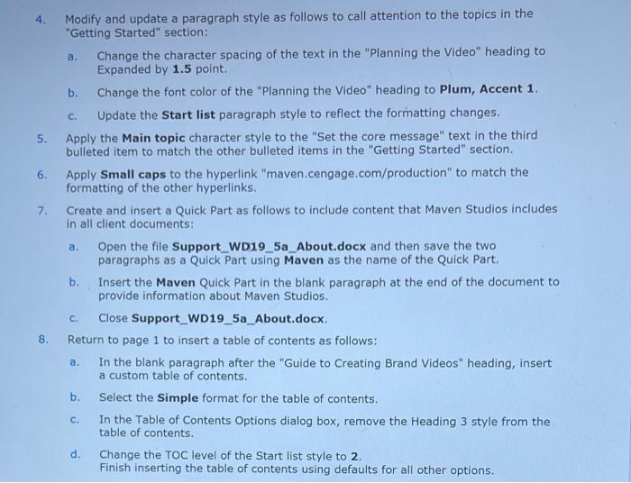 Solved 1. As a producer at Maven Studios, the video | Chegg.com