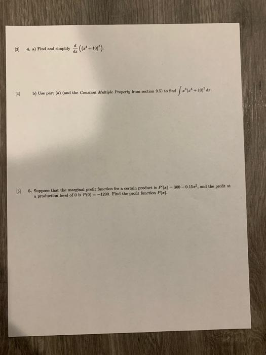 Solved 31 141 1) Uw part (a) (and the Constant Multiple | Chegg.com