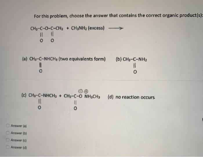 Solved For this problem, choose the answer that contains the | Chegg.com