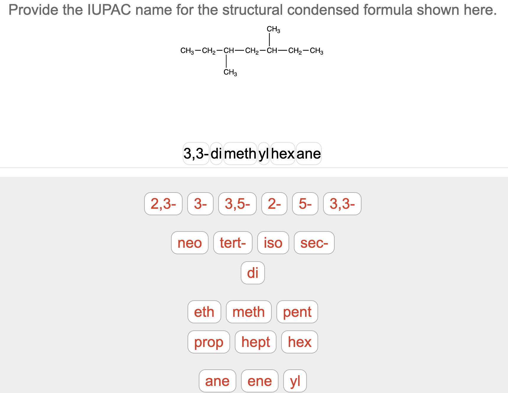 Provide the IUPAC name for the structural condensed | Chegg.com