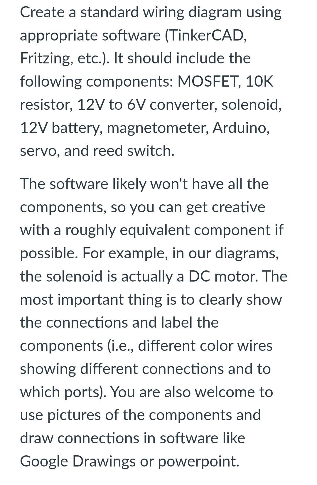 Solved Create a standard wiring diagram using appropriate | Chegg.com