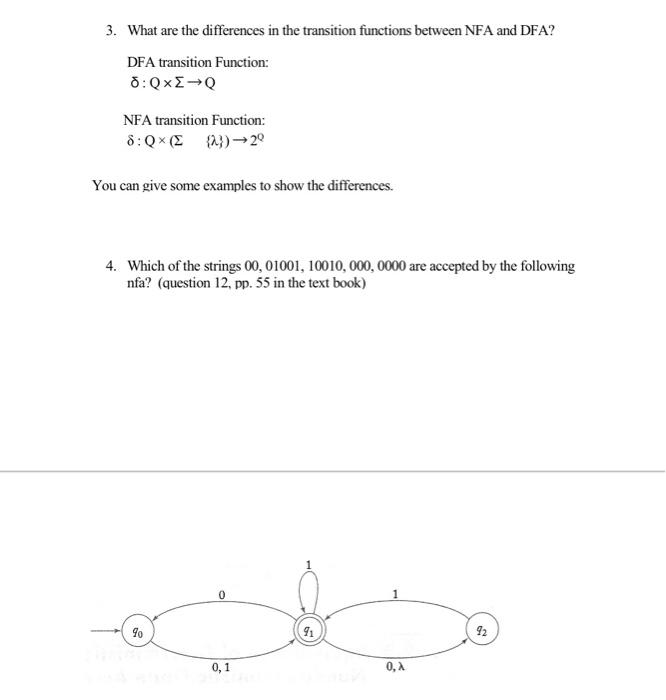Solved 3. What are the differences in the transition | Chegg.com