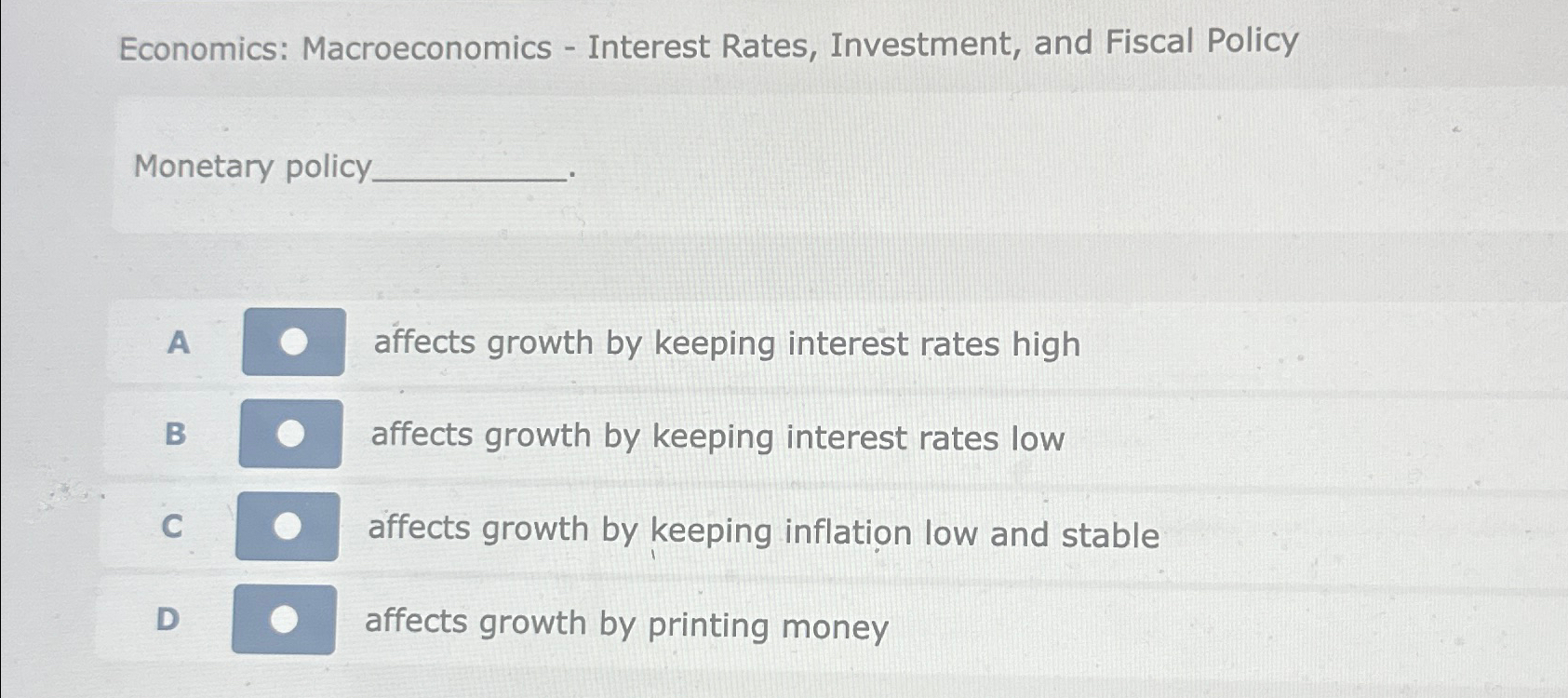 Solved Economics: Macroeconomics - ﻿Interest Rates, | Chegg.com