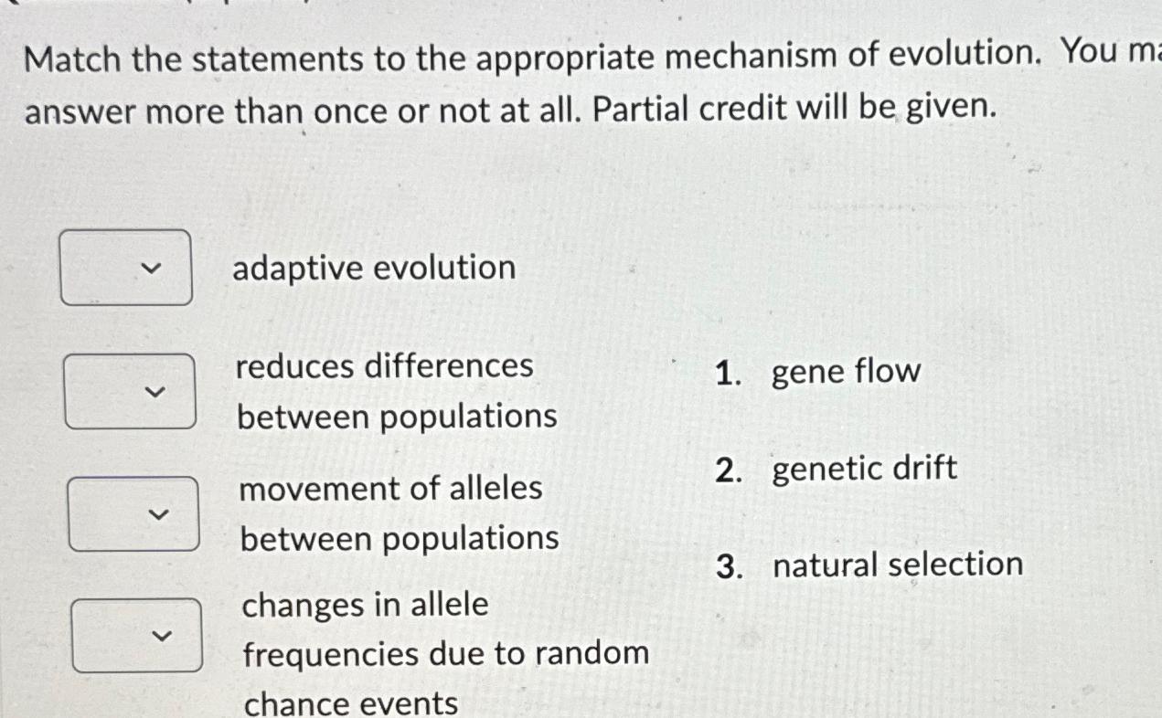 Solved Match the statements to the appropriate mechanism of | Chegg.com
